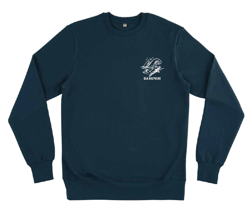Whale Unisex Sweater - Dark Blue – Sea Shepherd Australia